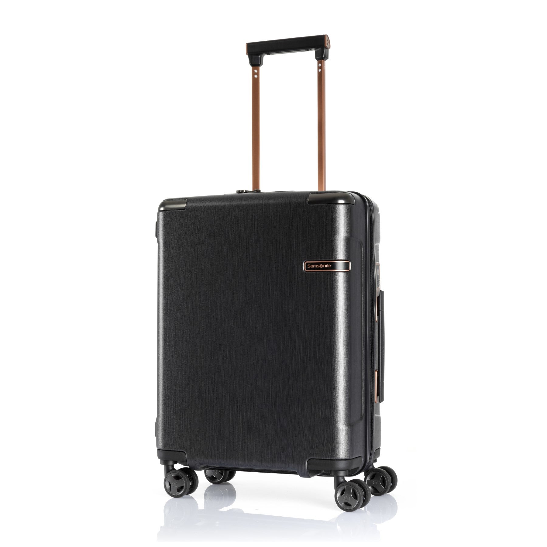 Samsonite Evoa Tech Sp 55 20 Nt Unisex Brushed Black Cabin Luggage
